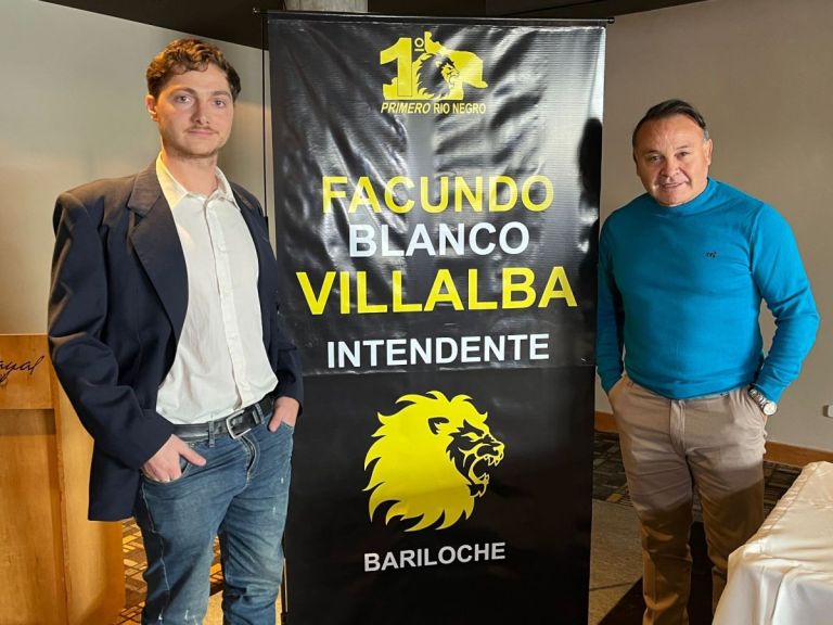 Primero Río Negro presentó a Facundo Blanco Villalba como candidato a intendente por Bariloche ...